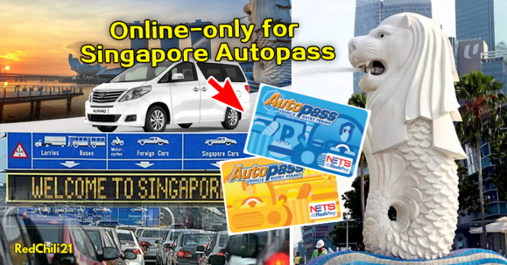 Online Application only for Singapore Autopass Card Starting Year 2020 ...