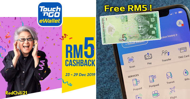 Touch'n Go RM5 Cashback is Back! Don't Miss the Boat! - RedChili21 MY