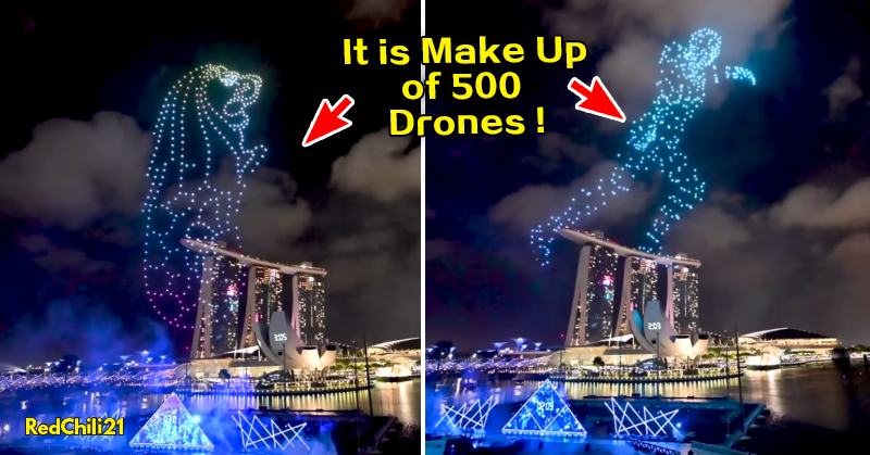 Amazing 500 drones performance for S’pore’s New Year’s Eve countdown ...