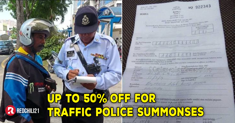Up To 50% Discounts For Traffic Police Summonses From May 18 to 21 ...