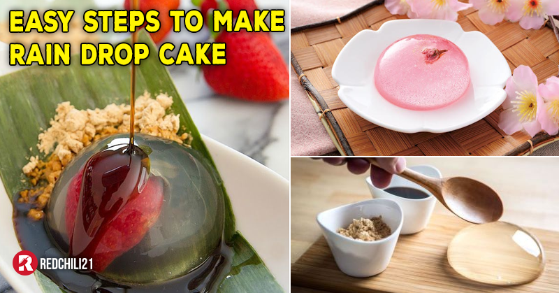 Insta-Worthy Dessert ! Easy Rain Drop Cake That Look Beautiful In ...