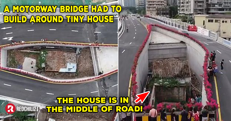 A Motorway Bridge Had To Build Around Tiny house After Owner Refuses To ...