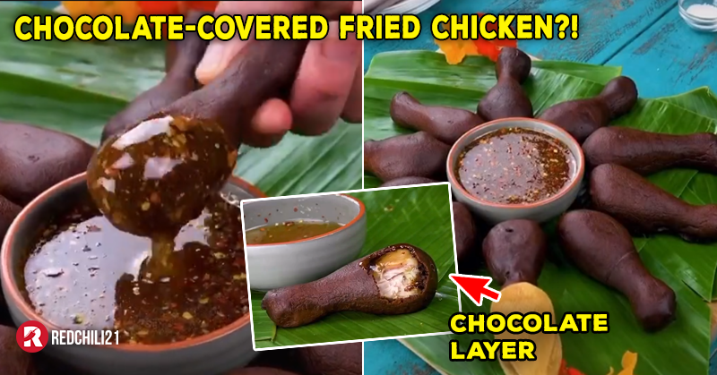 Chocolate-Coated Fried Chicken Recipe?! - RedChili21 MY