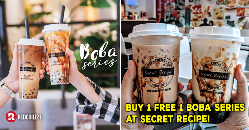 Buy 1 Free 1 Boba Series At Secret Recipe ! - RedChili21 MY