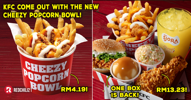 KFC Introduces New Cheezy Popcorn Bowl & Back With The One Box Meals ...