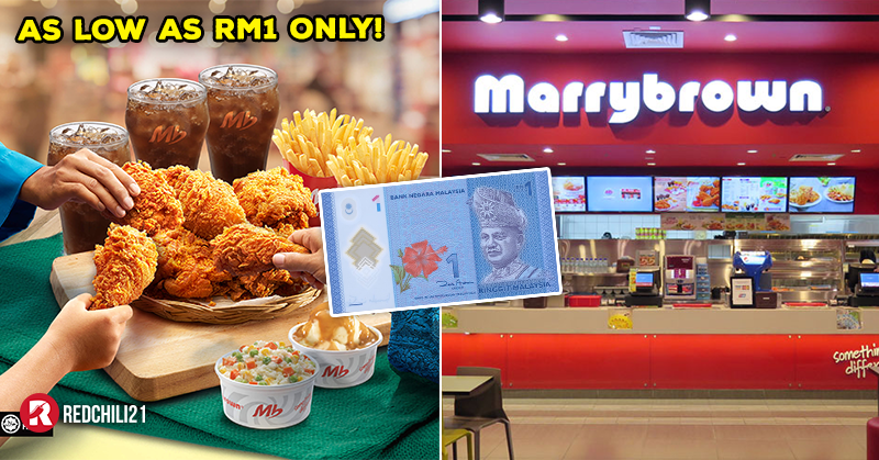Don't Missed These Marrybrown Promotional Prices! Get MB Combo As Low As RM1 Only! - RedChili21 MY