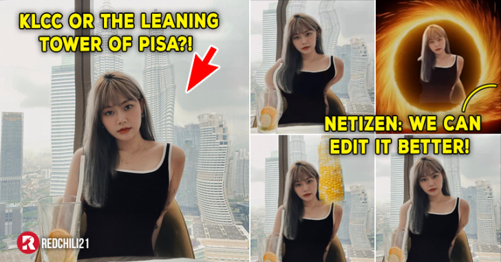 Malaysian Influencer Caught With Embarrassing Photo-Edit 「KLCC ->Pisa ...