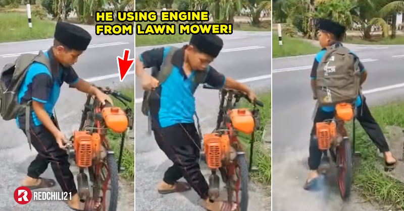 Viral Video! Malaysian Boy Transformed His Bicycle Into Motorcycle ...