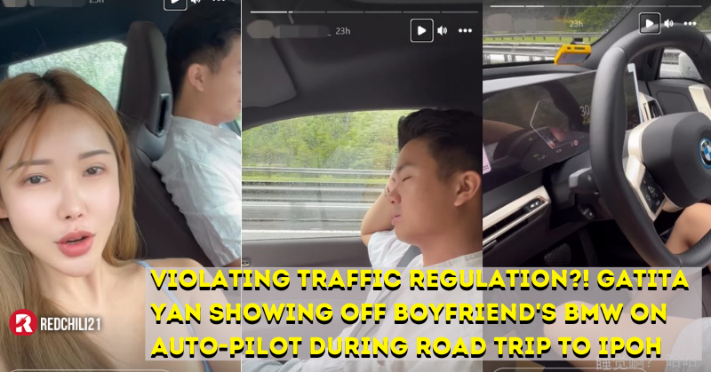 Violating Traffic Regulation Gatita Yan Showing Off Boyfriends Bmw 0256