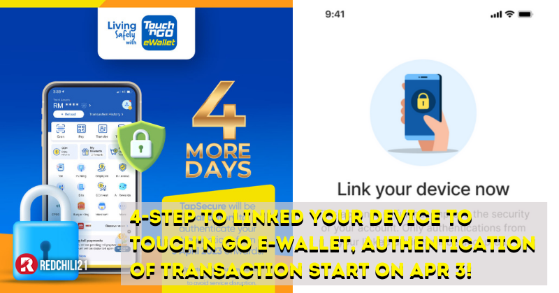 4-Step To Linked Your Device to Touch'n Go e-Wallet, Authentication of ...