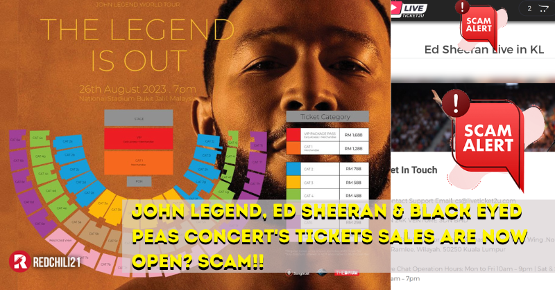 John Legend, Ed Sheeran & Black Eyed Peas Concert's Ticket Sales Are ...
