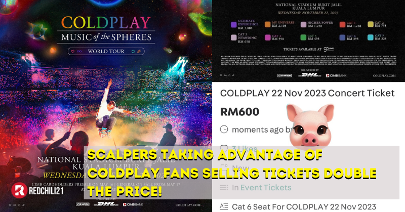 Scalpers Taking Advantage Of Coldplay Fans Selling Tickets Double The ...