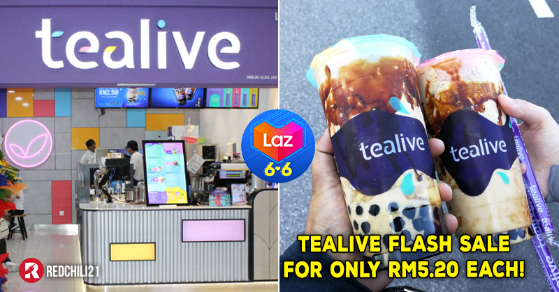 Get Your Tealive Drinks For As Low As RM5.20 Each On Their Flash Sale Now! - RedChili21 MY