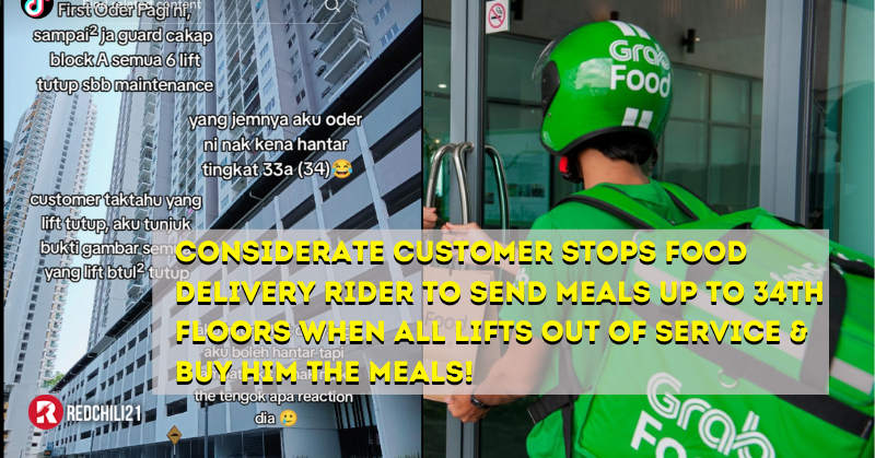 Considerate Customer Stops Food Delivery Rider To Send Meals Up to 34th ...